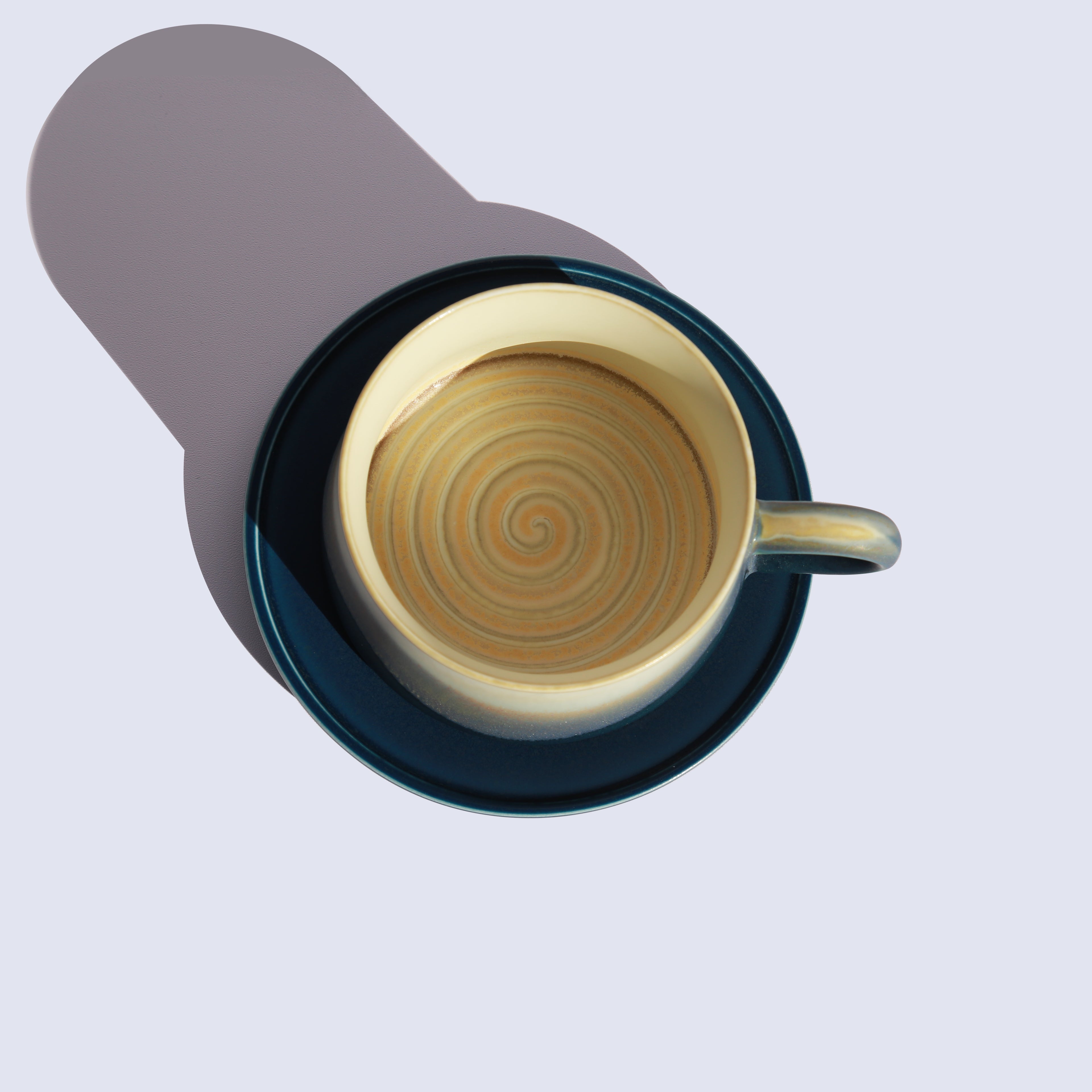 Blue handcrafted coffee cup 8oz | Cheralle
